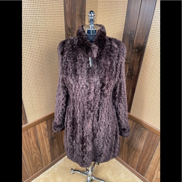 Paula Lishman | Jackets & Coats | Paula Lishman Dyed Walnut Brown Knit ...